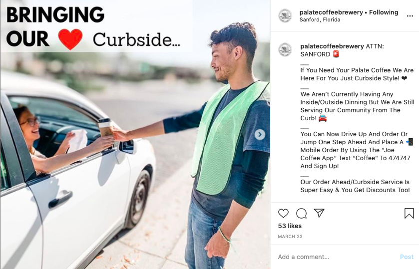 The value of providing curbside service